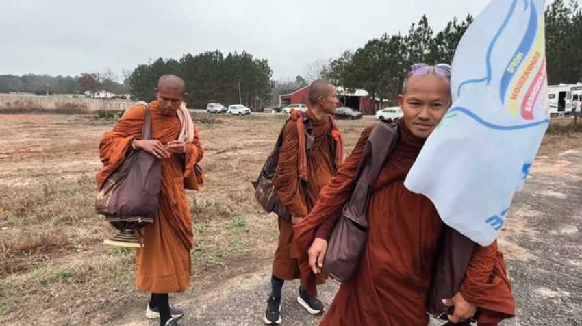 Monks change route and will not come through Upstate area of South Carolina