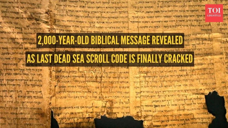 2,000-year-old biblical message revealed as last Dead Sea Scroll code ...