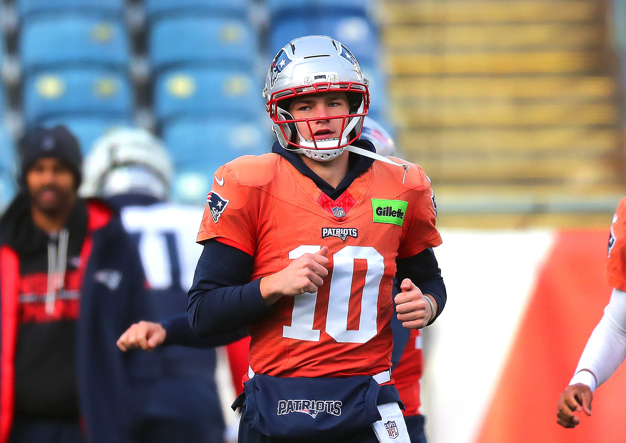 Drake Maye dismisses critics of Patriots’ schedule