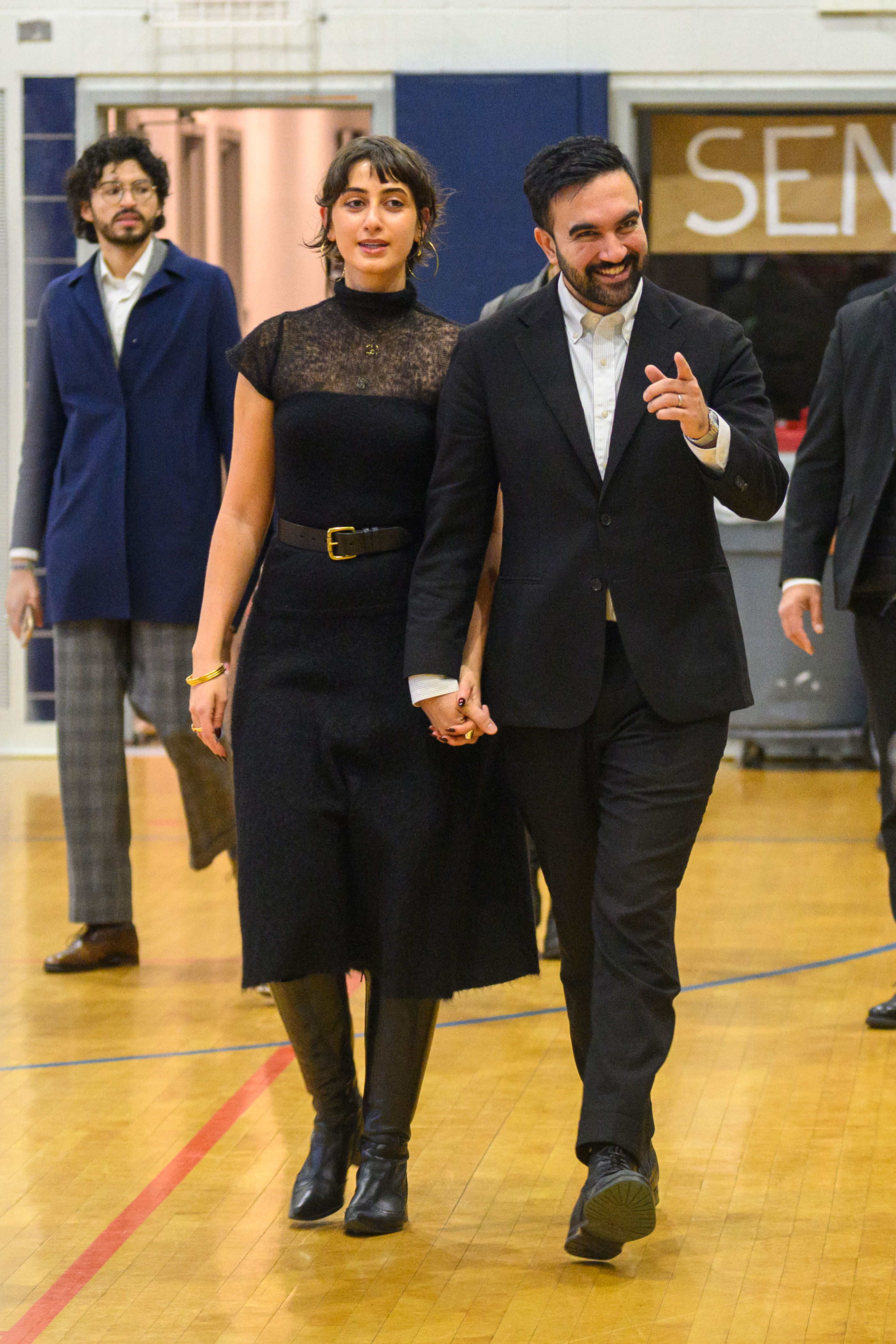 NYC mayor Zohran Mamdani’s wife, Rama Duwaji, bundles up in fur-trimmed ...