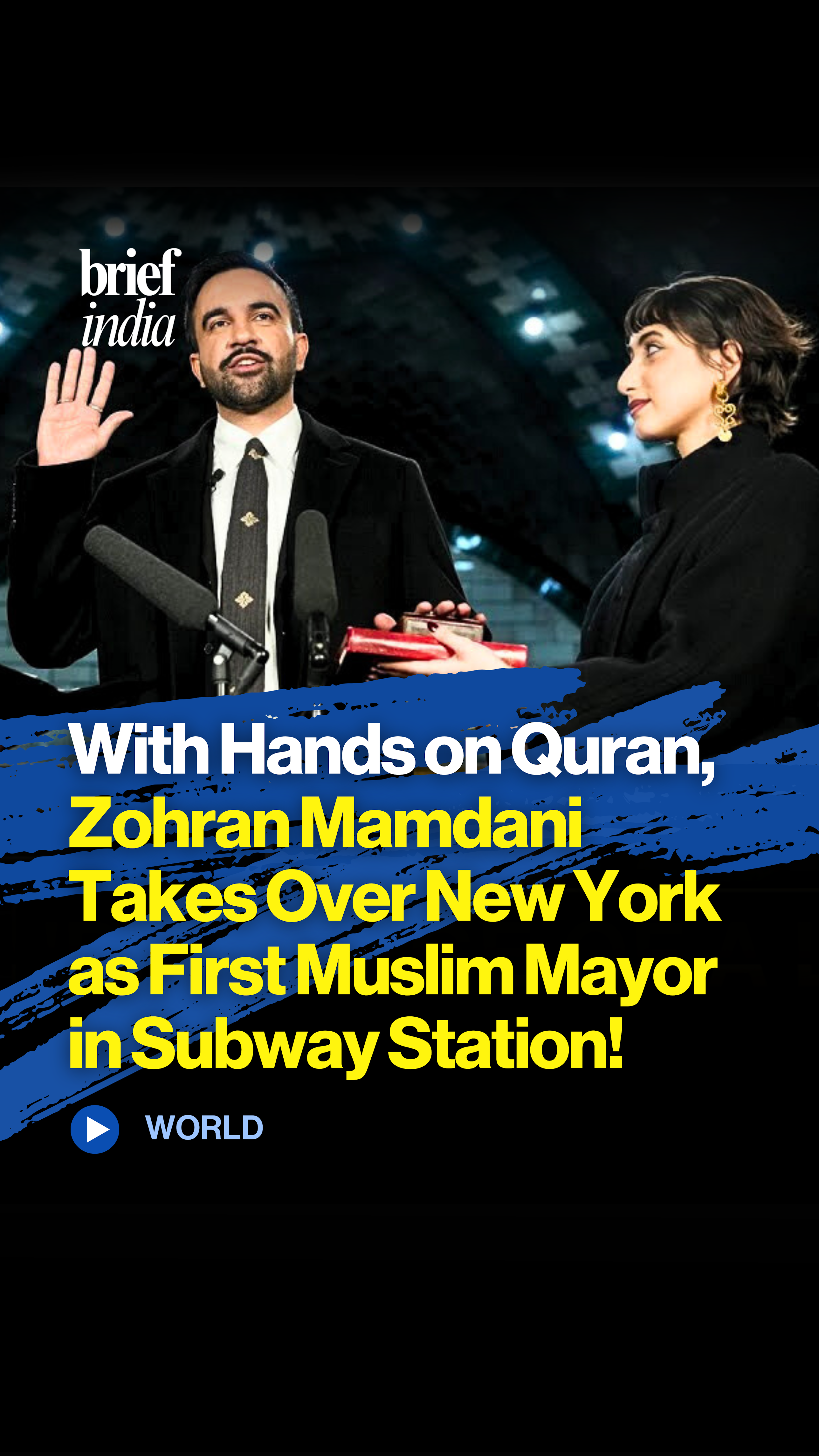 Zohran Mamdani sworn in as New York City mayor in historic ceremony