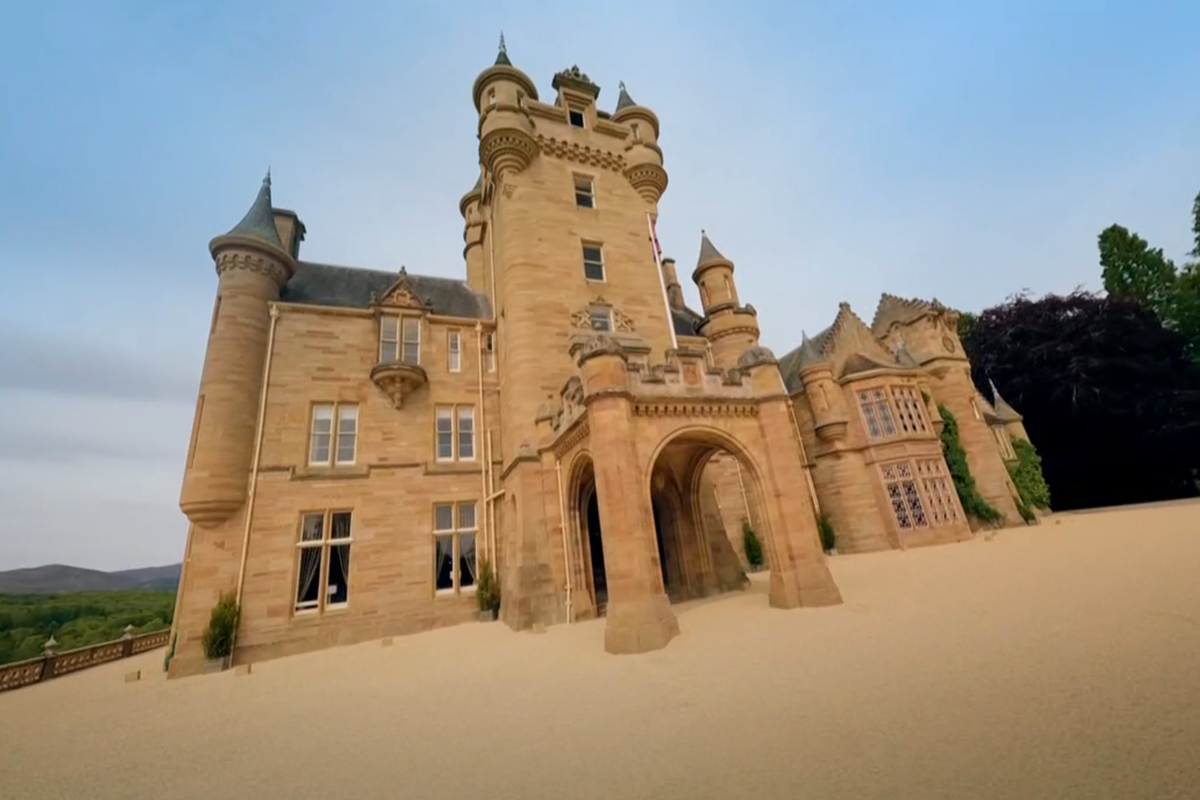 Who owns The Traitors castle and what is it called?