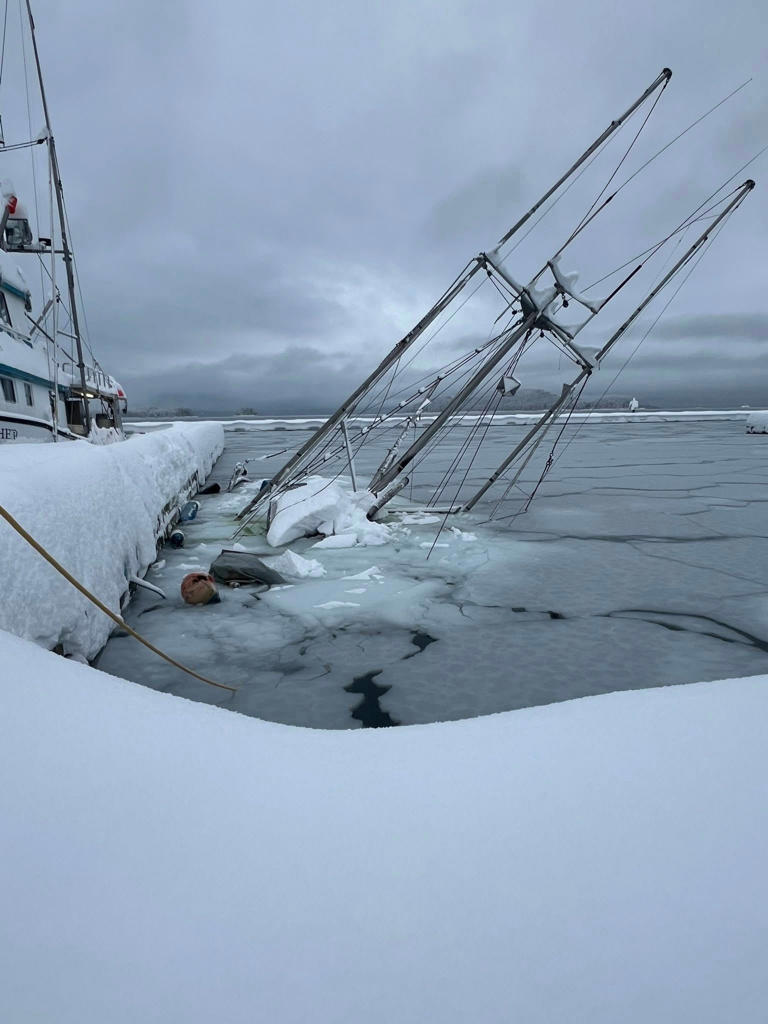 Heavy snow and extreme weather cause sunken vessels and avalanche risk ...