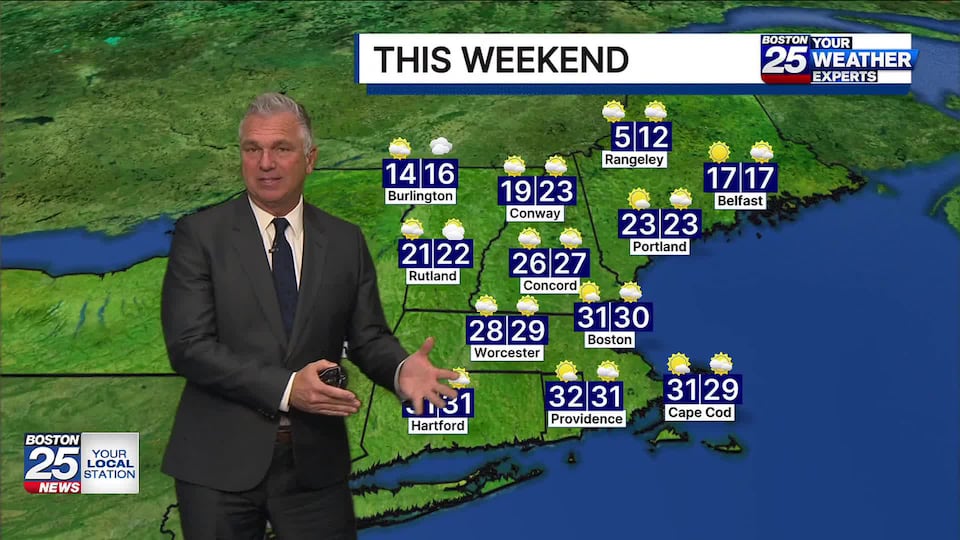 Boston 25 Thursday afternoon weather forecast