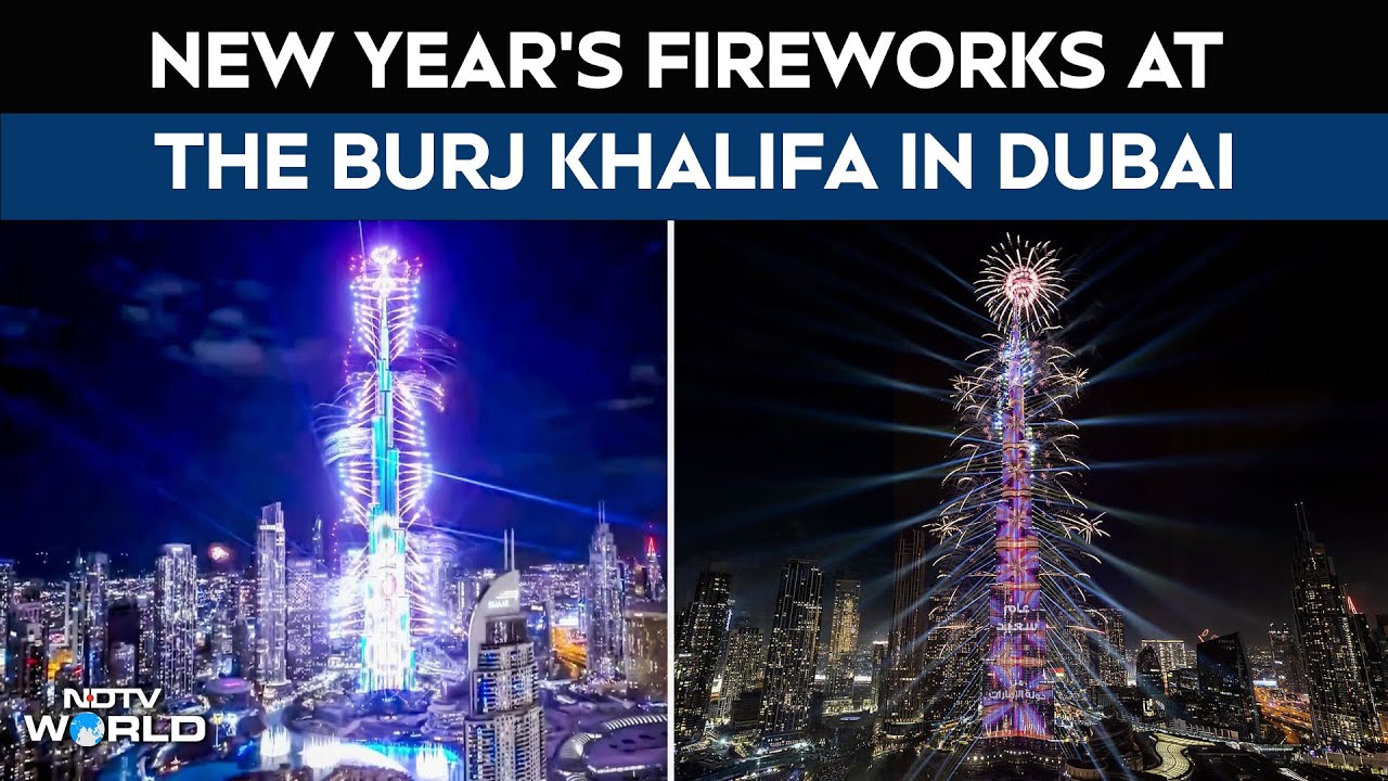 Dubai New Year 2026: Fireworks display at the world's tallest building ...