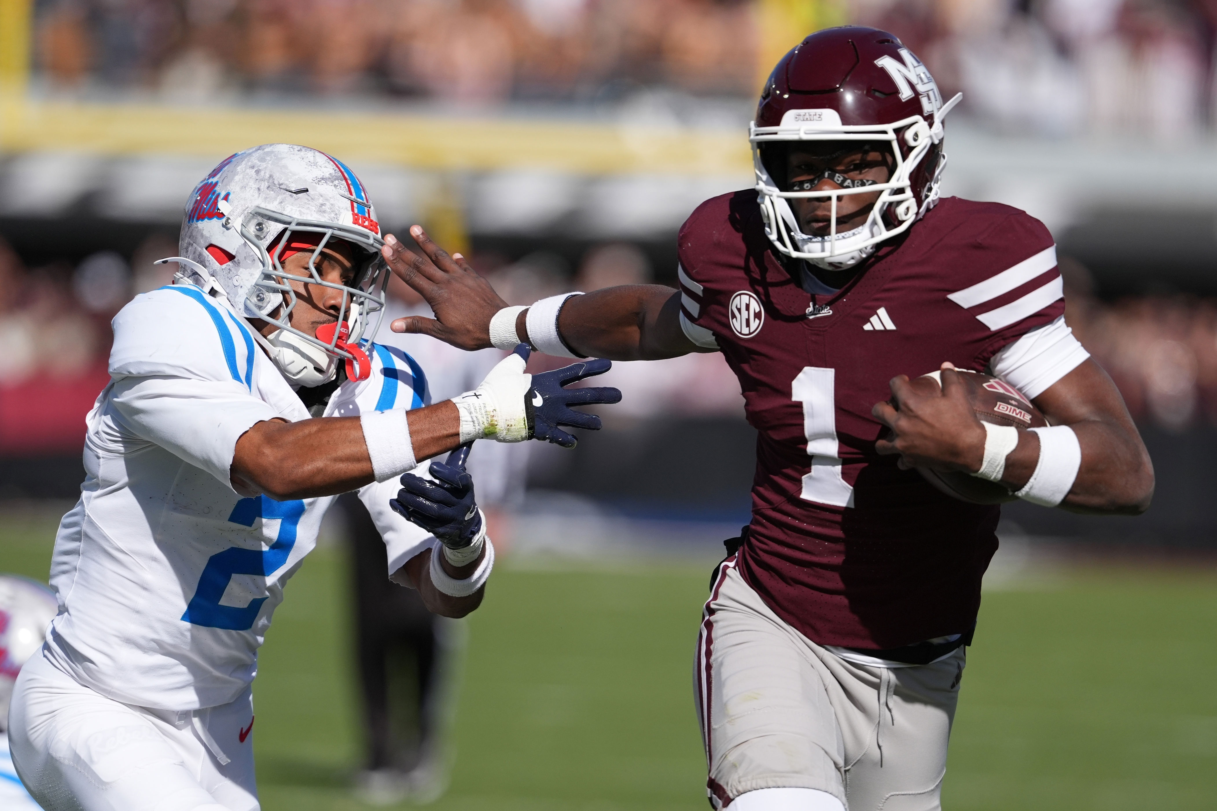 Kamario Taylor seeks to establish himself as Mississippi State's QB of ...