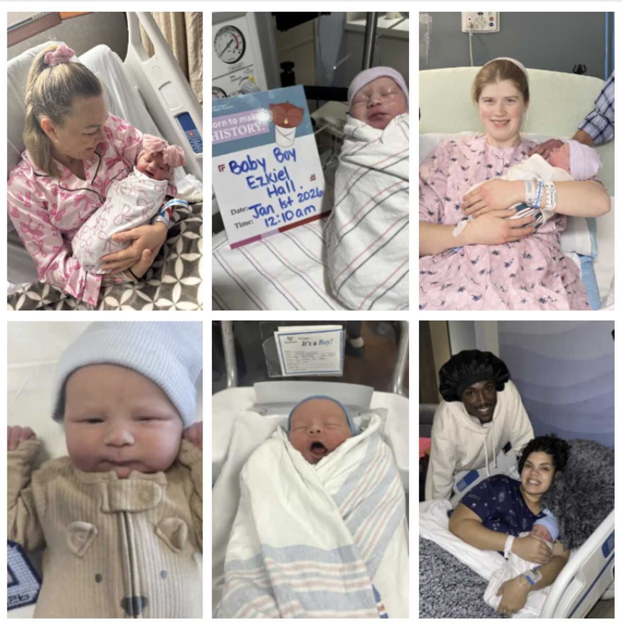 First babies of 2026 arrive as families ring in the new year
