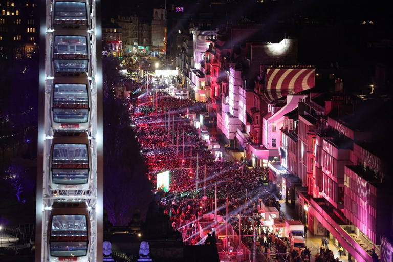 Edinburgh's Hogmanay returns in a blaze of light and colour