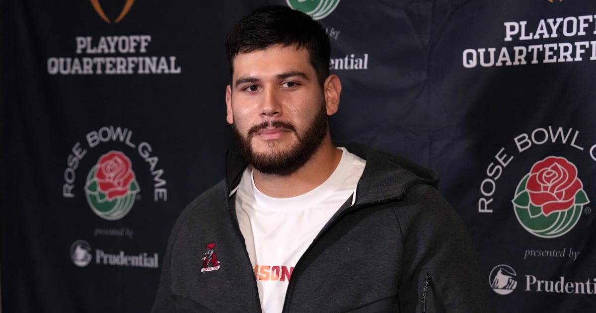 Final availability report: Alabama TE Josh Cuevas added ahead of Rose Bowl