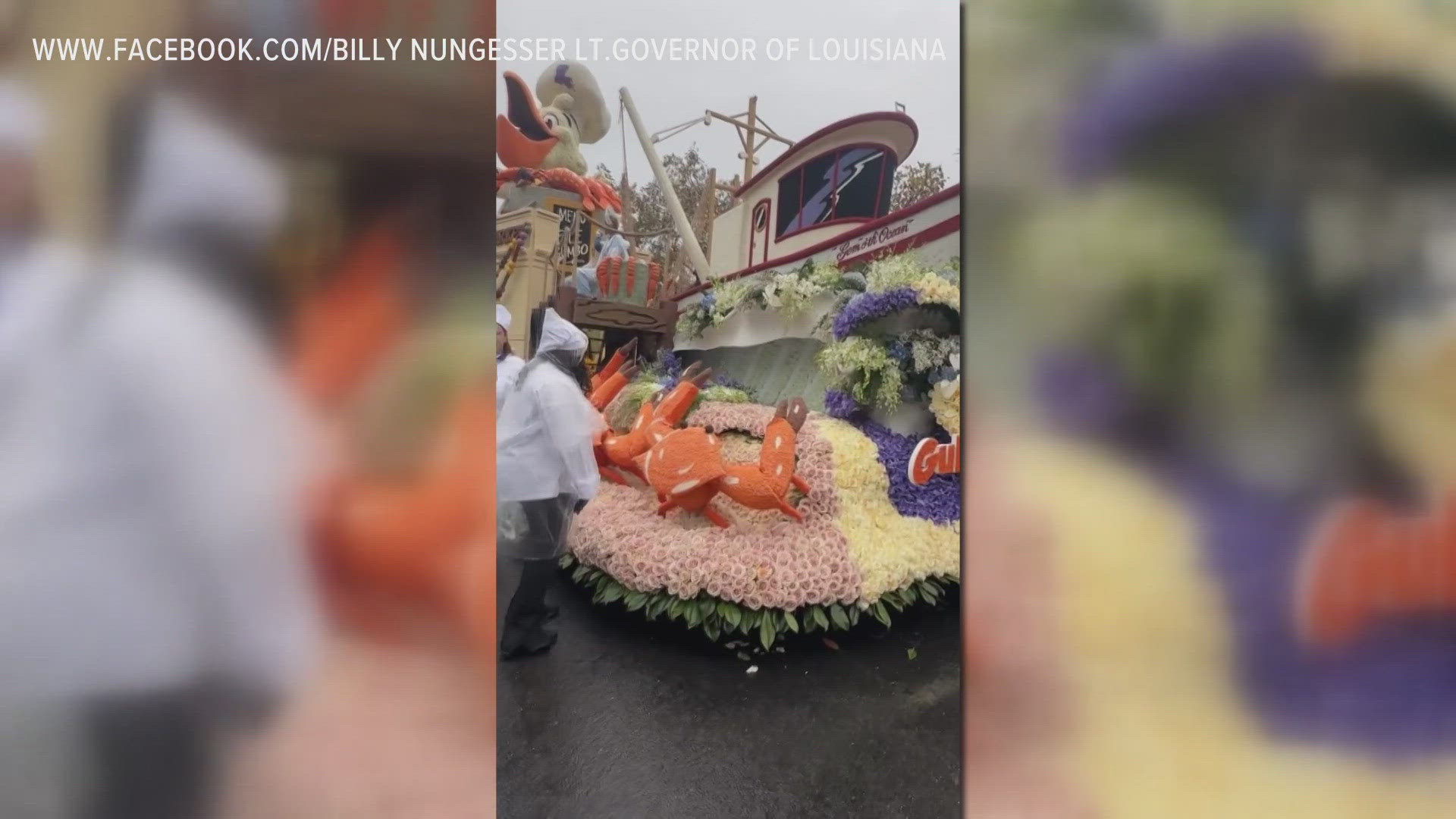 Louisiana 'Gulf to Gumbo' float rolls in Rose Parade in Pasadena ...