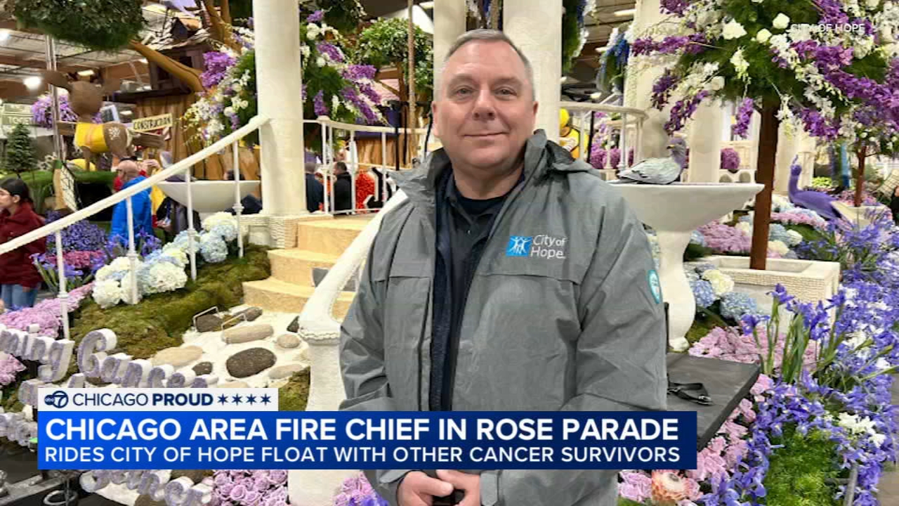 Suburban fire chief featured on Rose Parade float to share cancer ...