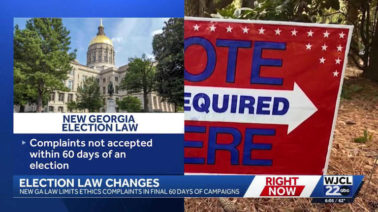 New Georgia law blocks ethics complaints close to Election Day
