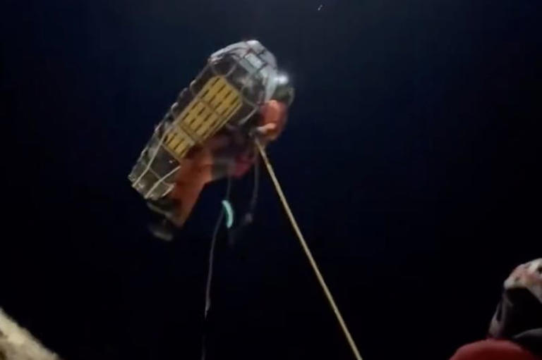 Scots climber with 'broken leg' plucked off jagged mountain top by ...
