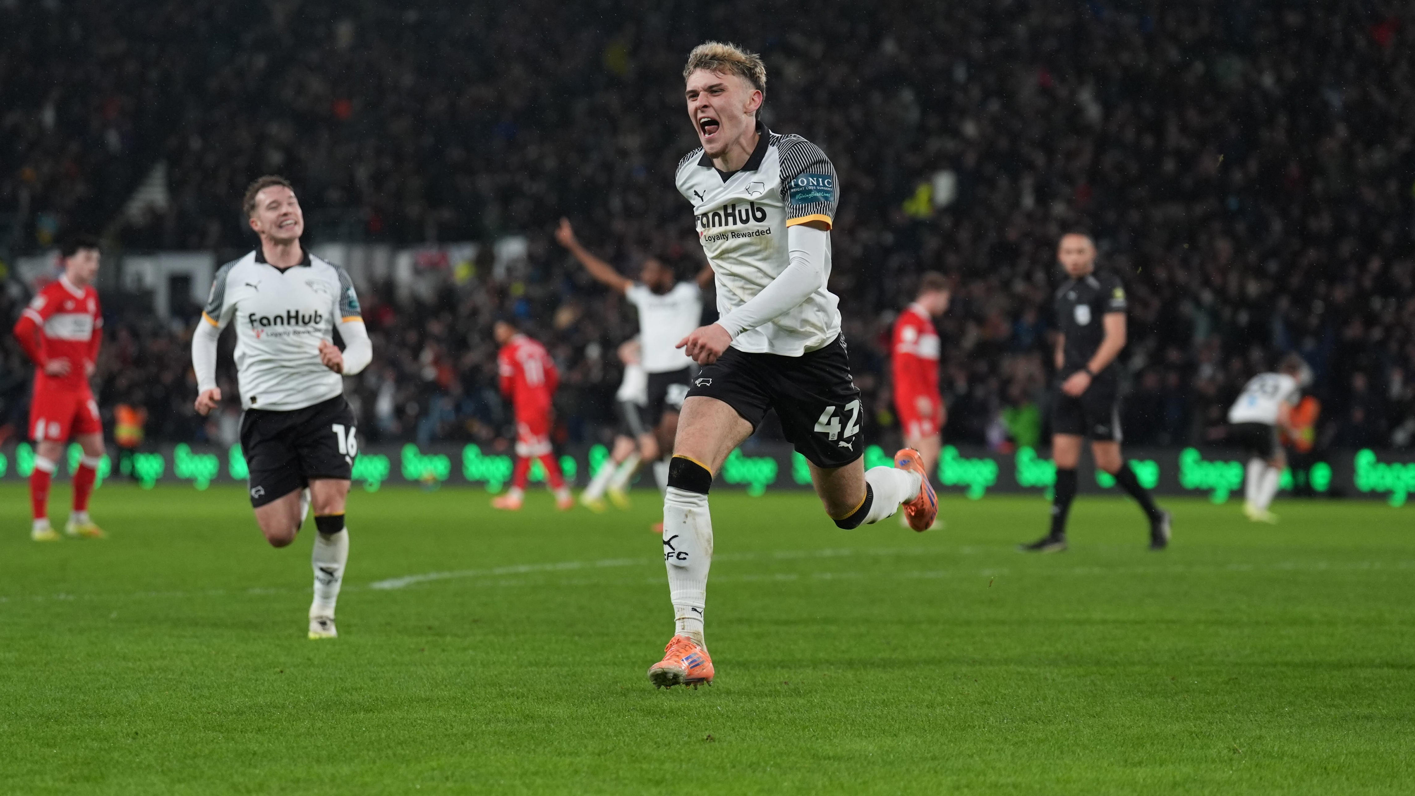 Bobby Clark helps Derby to victory over wasteful Middlesbrough