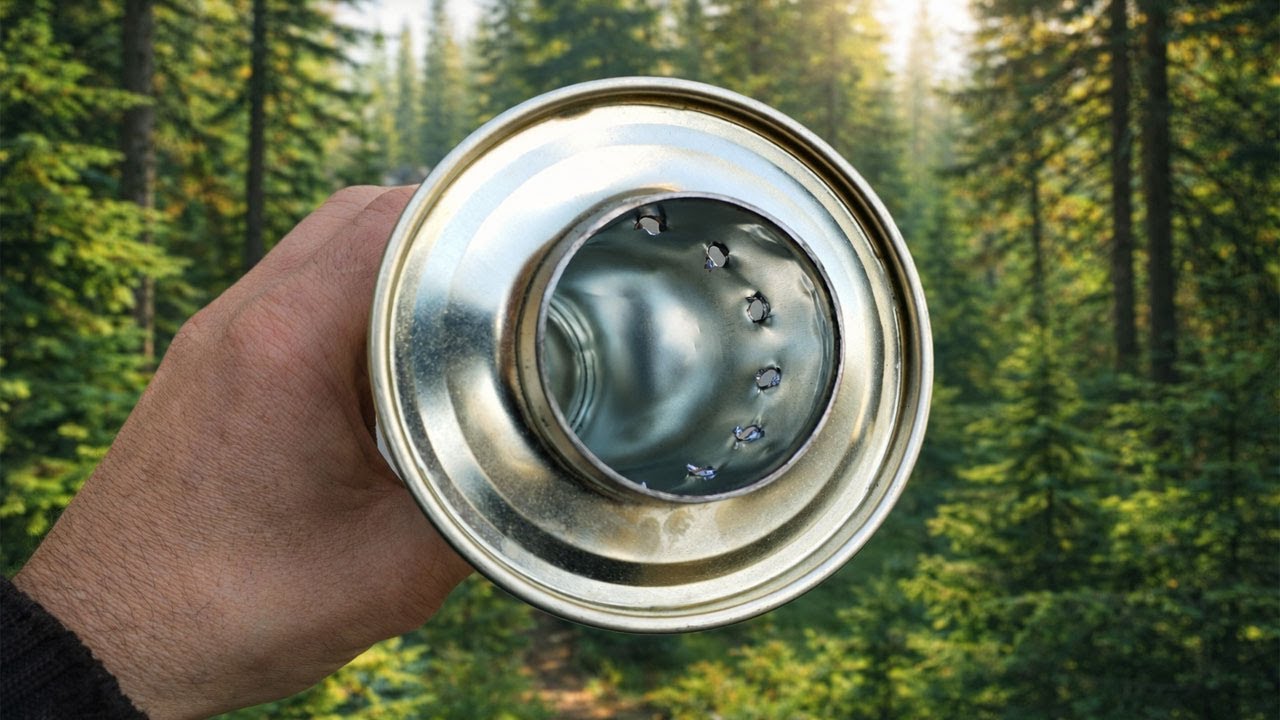 Don't throw away iron cans! How to make waste oil tornado stove