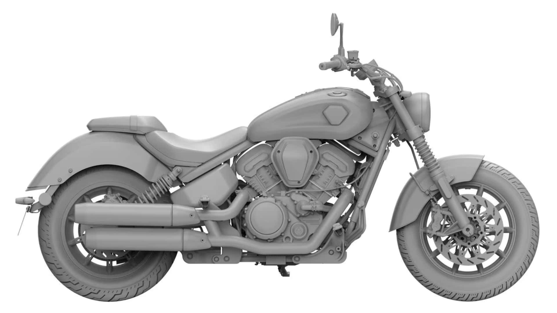 This retro-looking cruiser is packing a V4 engine, not a V-twin like we ...