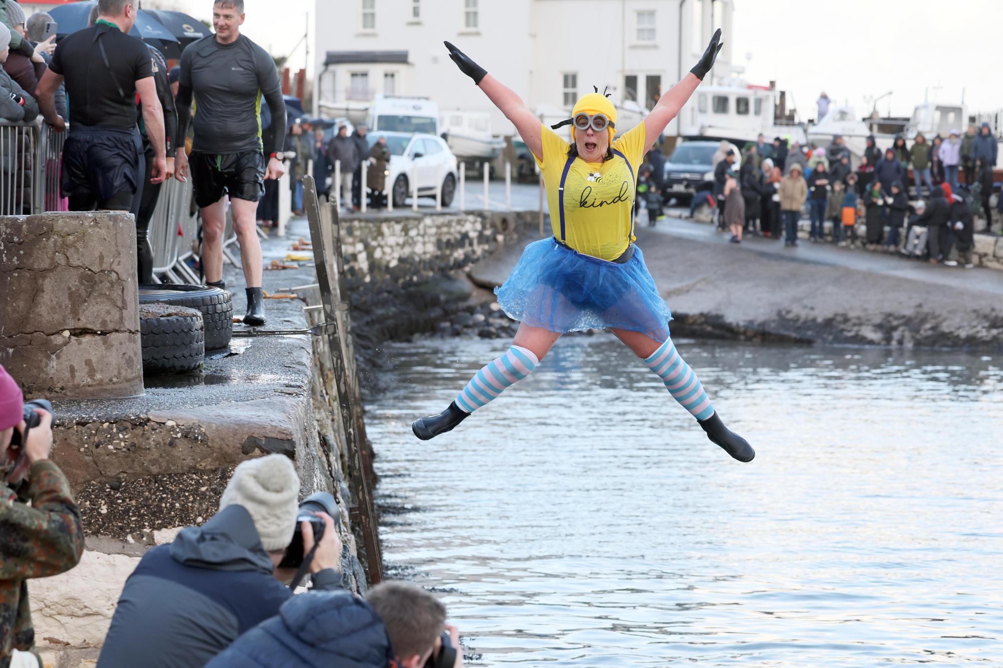 19 of the best photos as Carnlough New Year's Day swimmers brave the ...