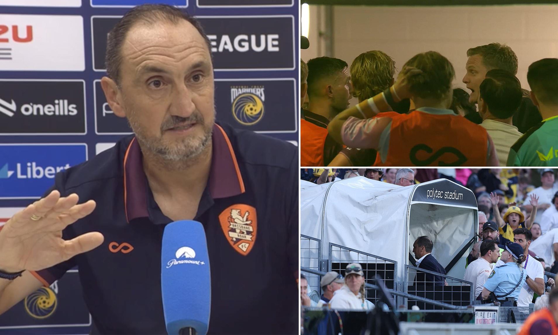 Football coach launches into extraordinary rant blasting his OWN ...