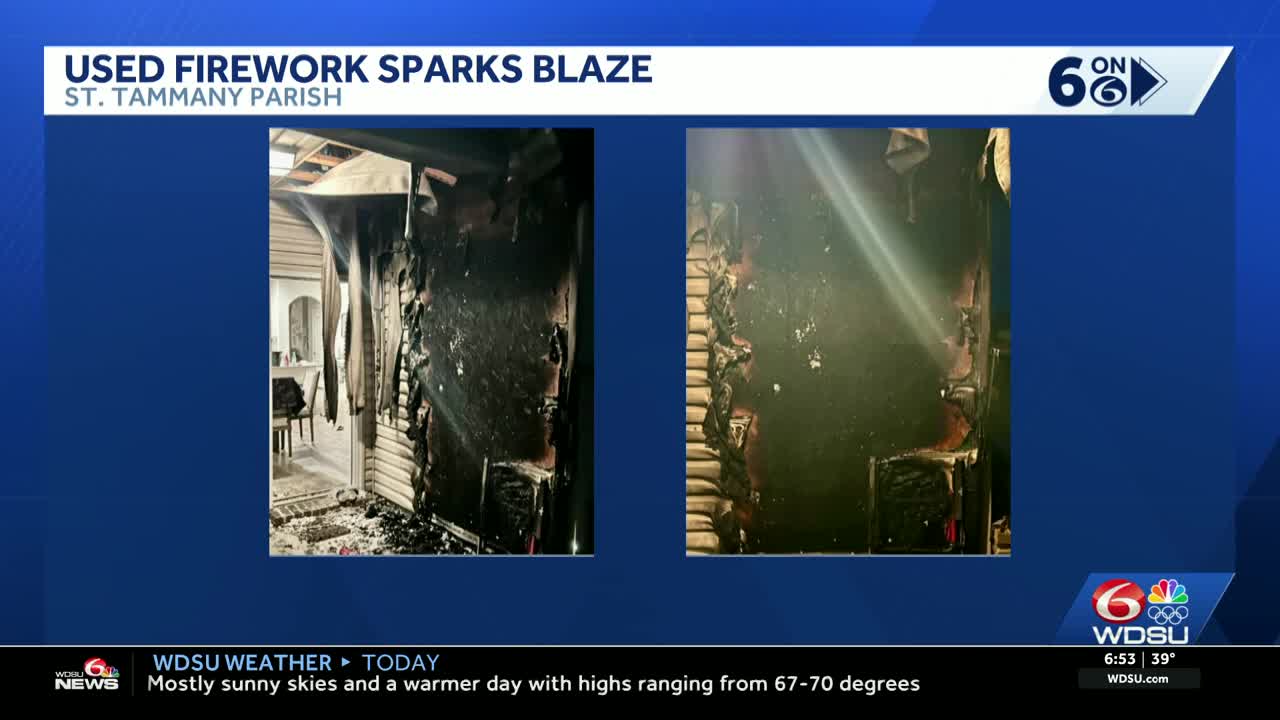 St. Tammany fire officials: Used firework sparks house fire