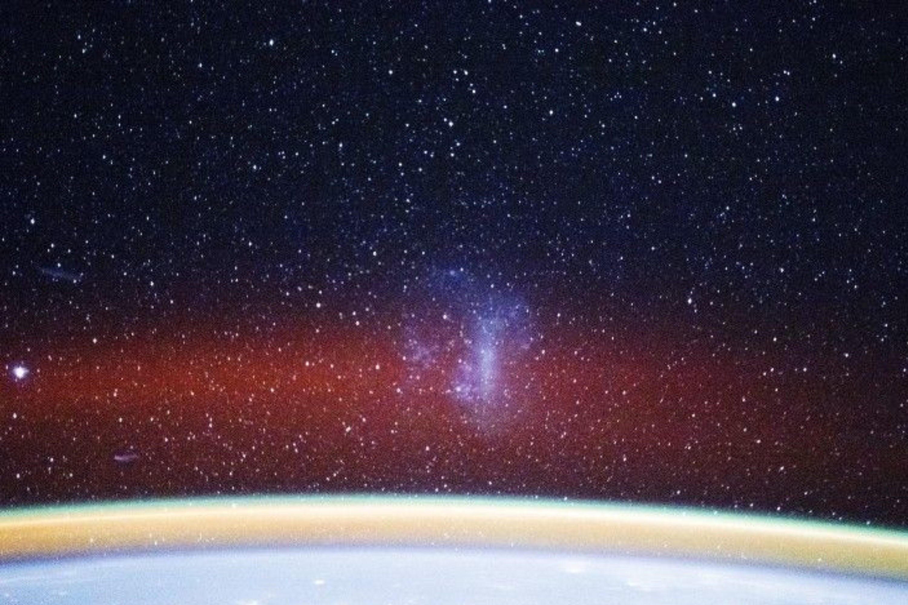 Astronauts on ISS capture unique view of "galaxy next door"