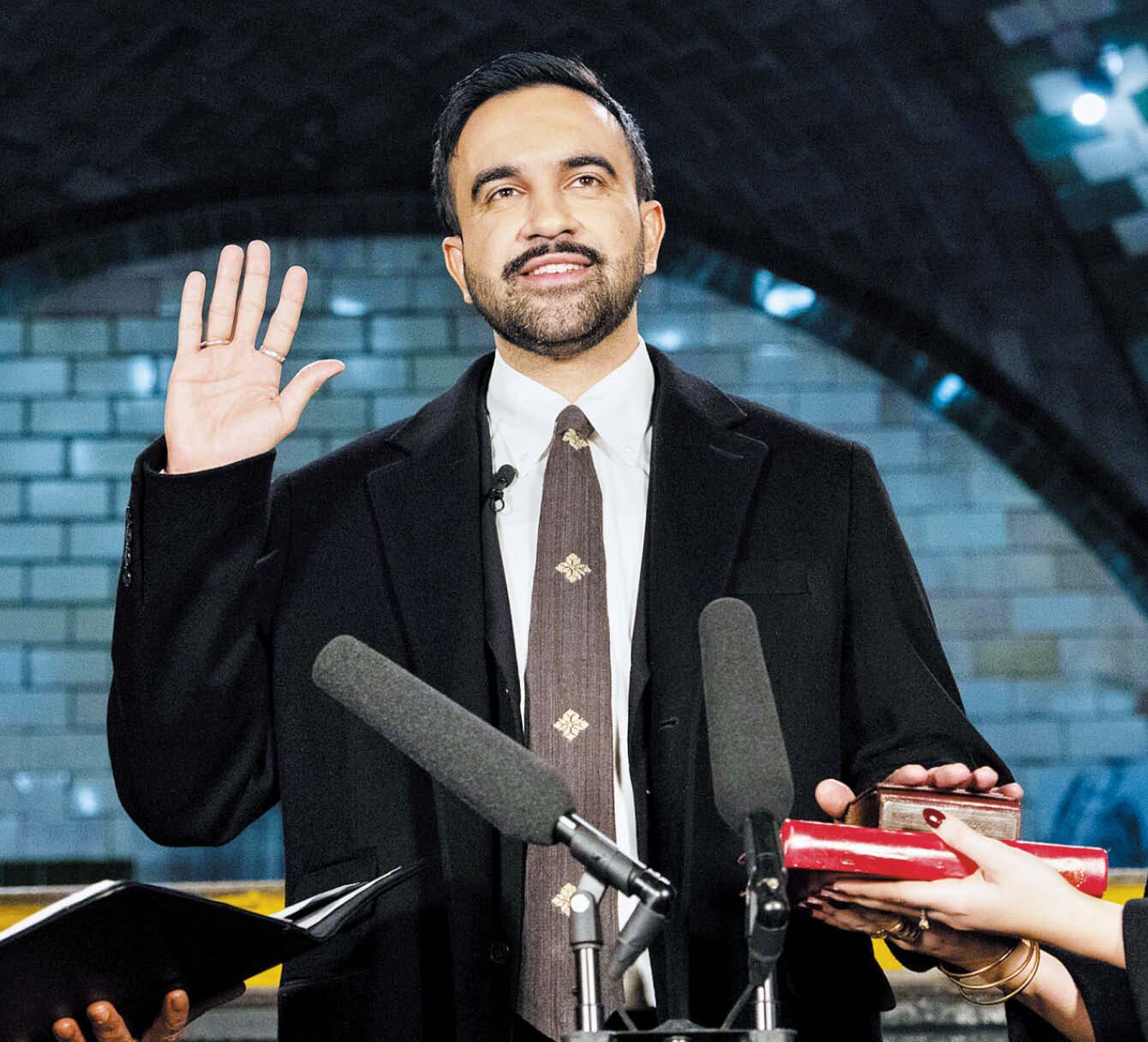 New York's first Muslim mayor takes oath on Quran