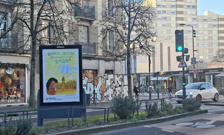 Riad Sattouf signe une affiche originale pour les vœux de Rennes métropole