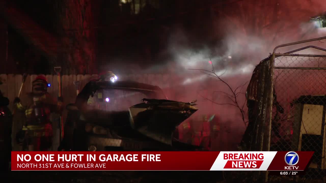 Firefighters respond to burning detached garage