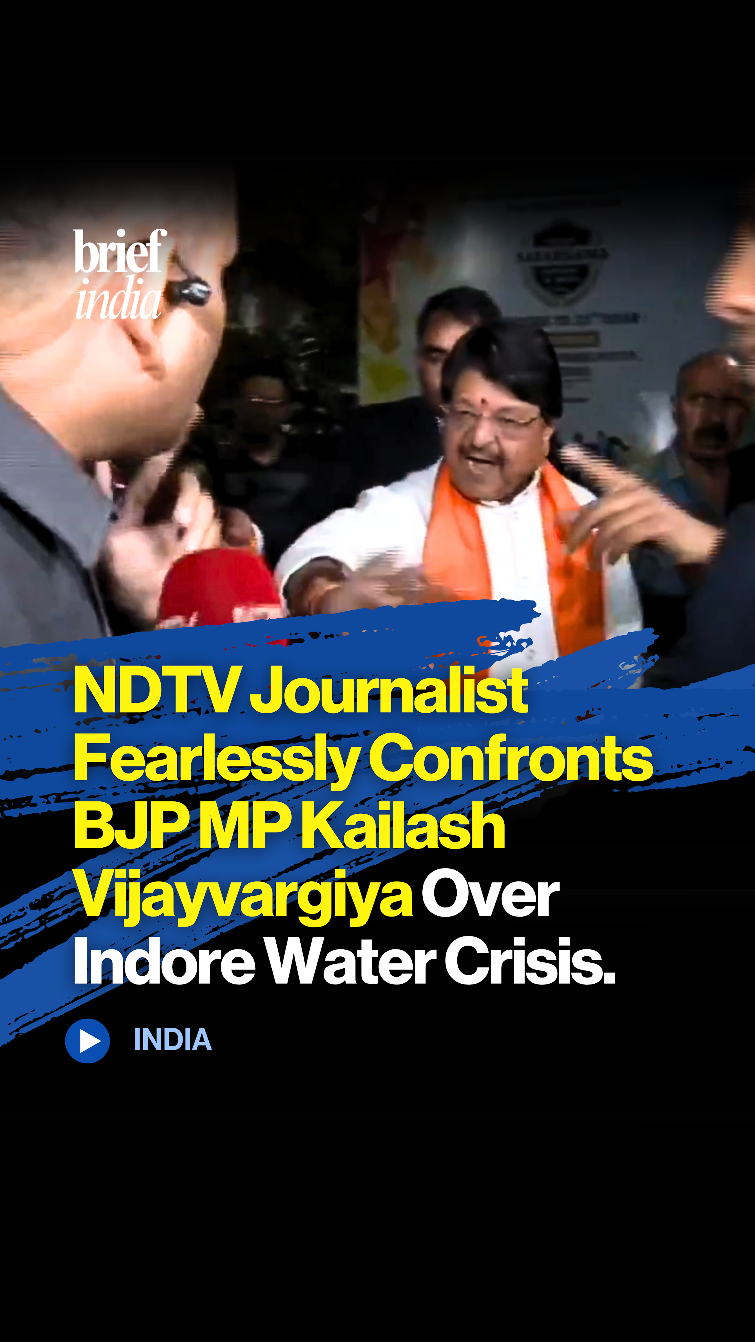 NDTV journalist confronts minister over Indore water crisis, sparks ...