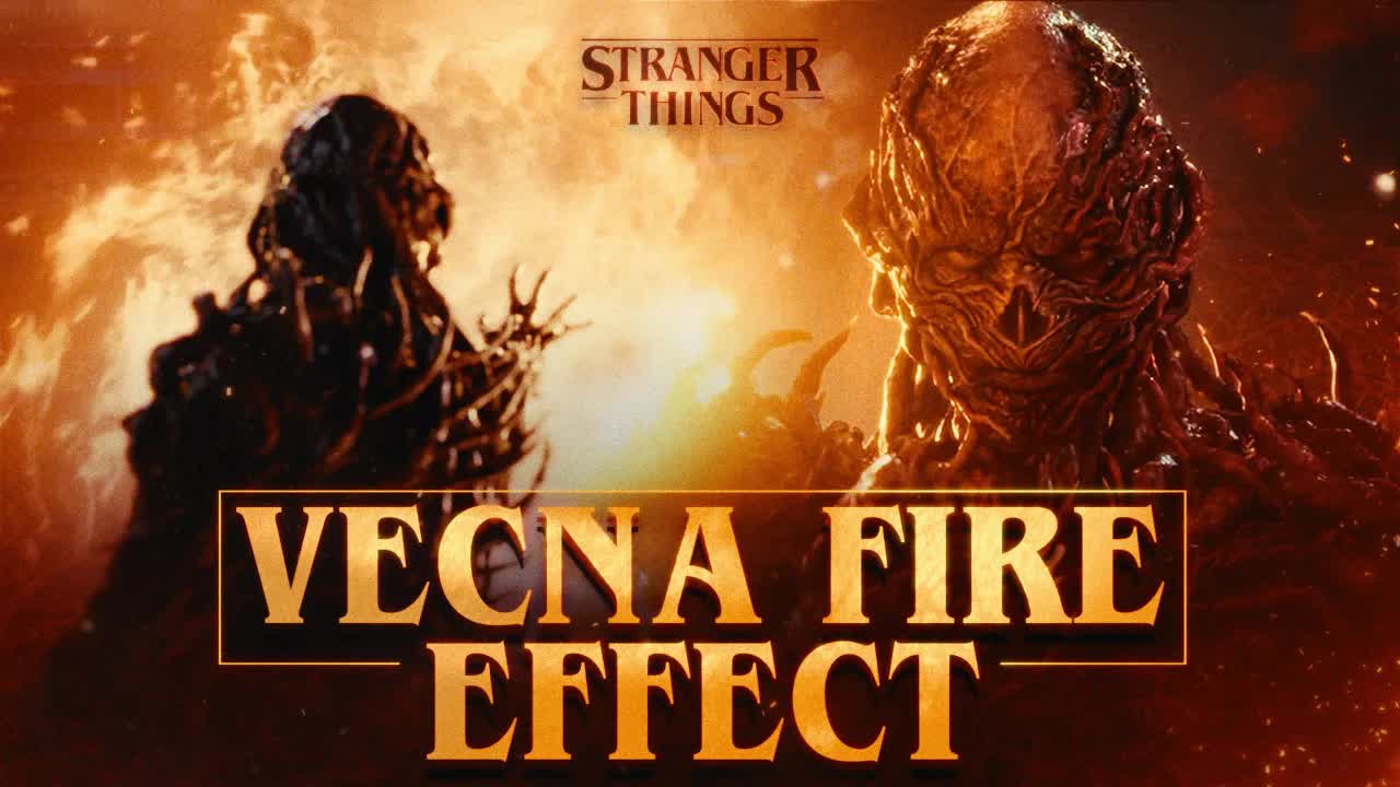 Vecna fire VFX from Stranger Things
