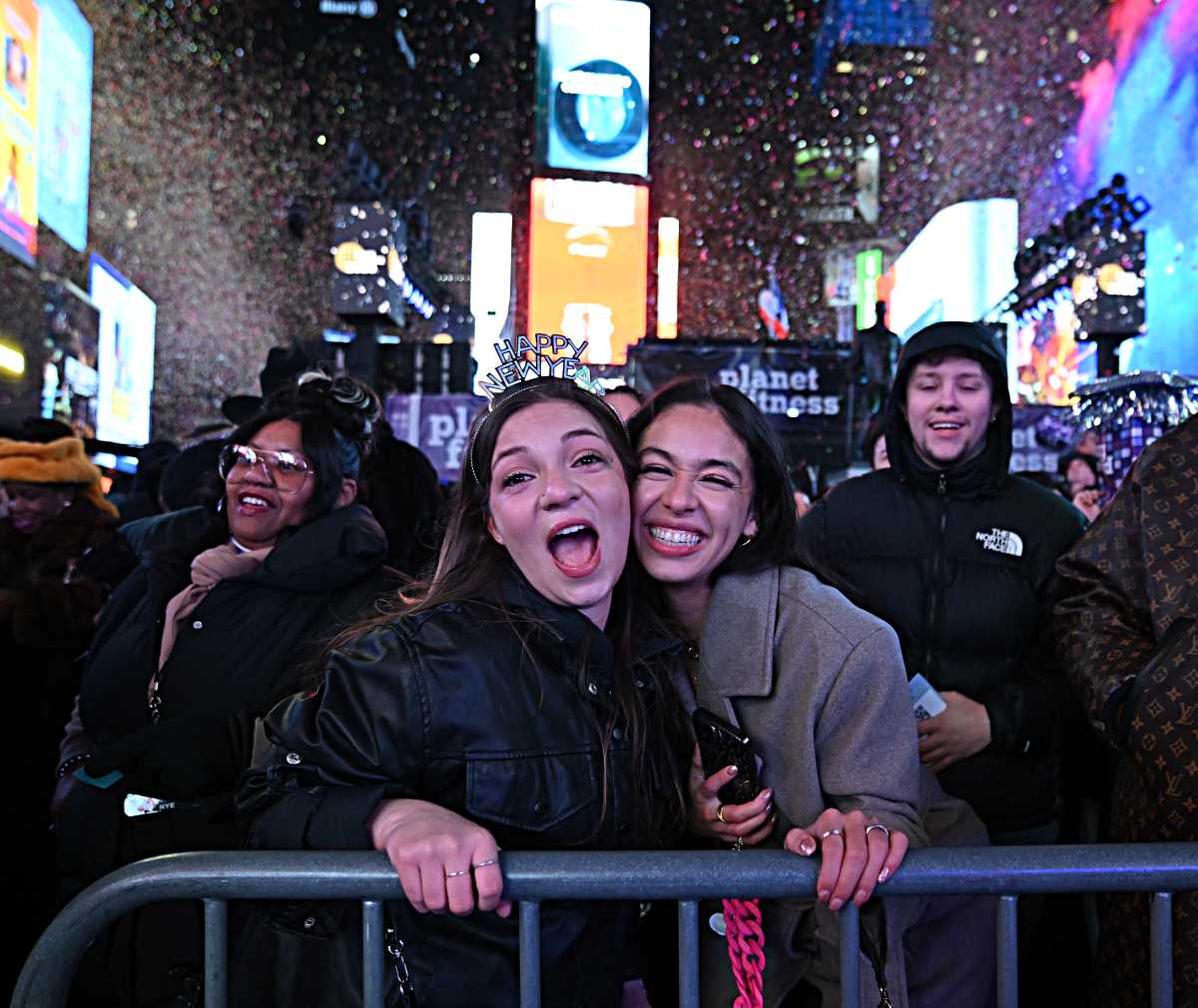 Happy new year! One more look at the star-studded Times Square ball ...