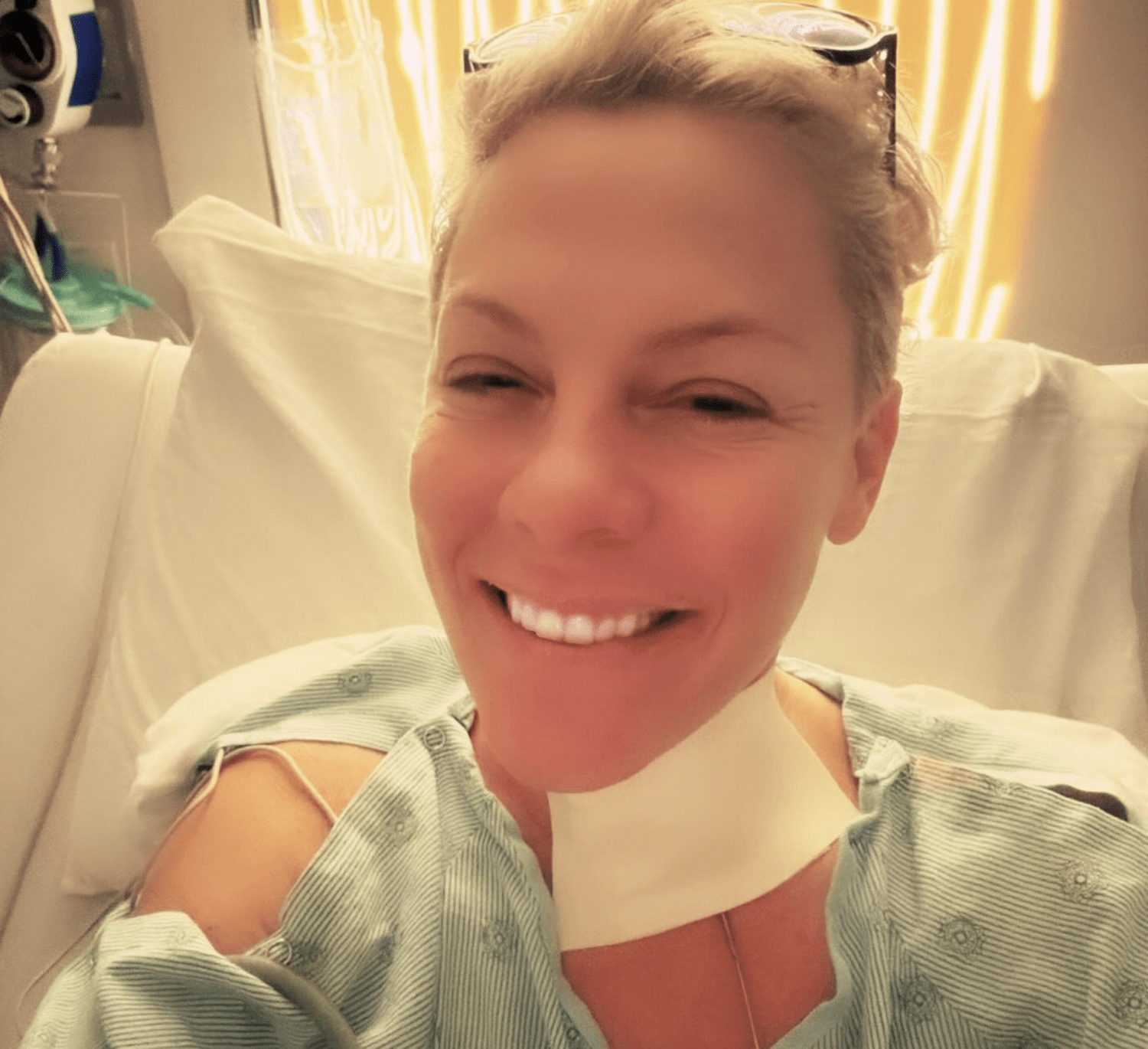 Pink spends New Year's Eve in the hospital, shares a health update