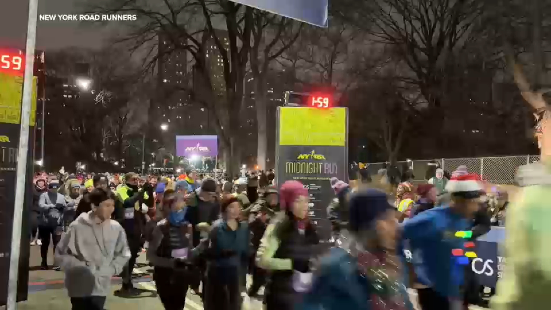 Sam Ryan, Liz Cho ring in new year at NYRR Midnight Run in Central Park