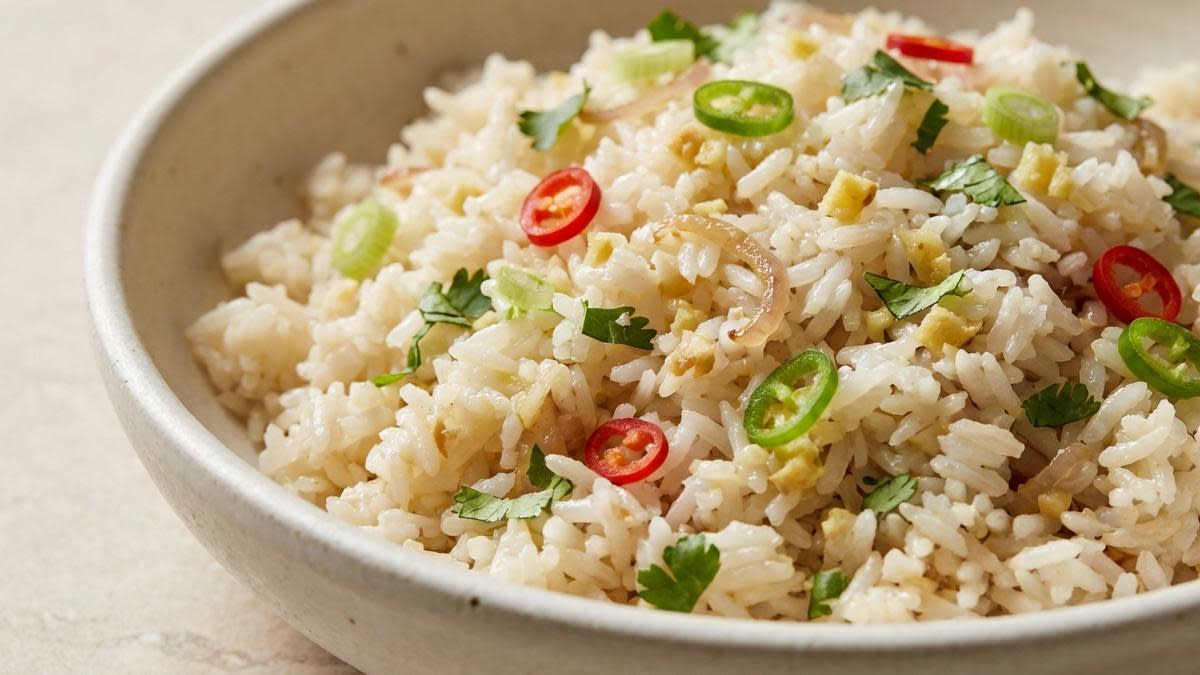Coconut ginger jasmine rice