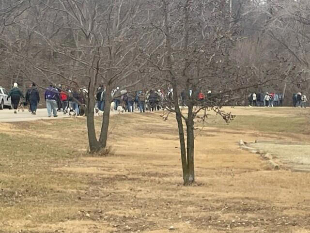 Nearly 150 people turn out for 'First Day Hike' at Tuttle Creek State Park