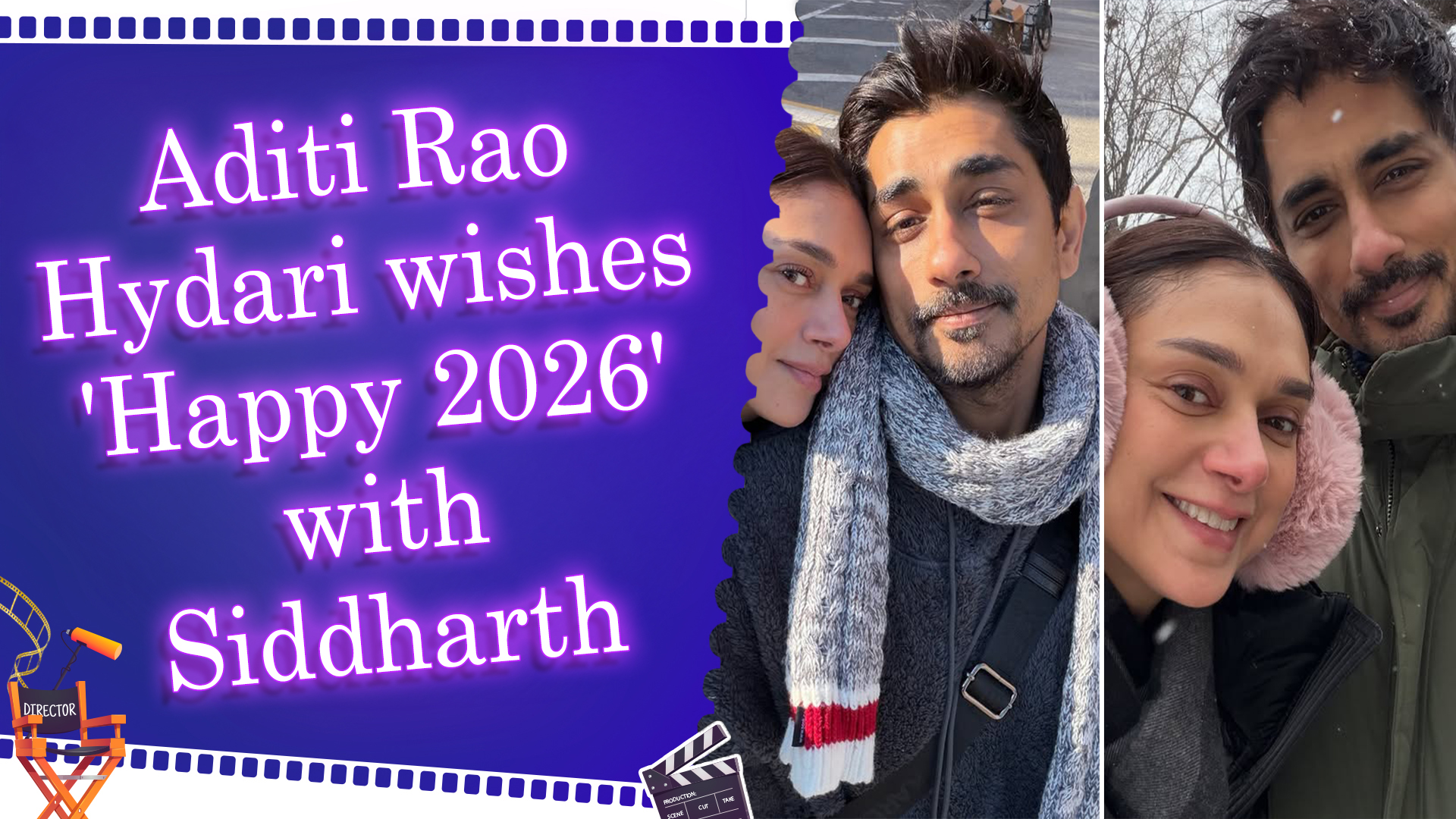 Aditi Rao Hydari welcomes 2026 with husband Siddharth by sharing cute ...
