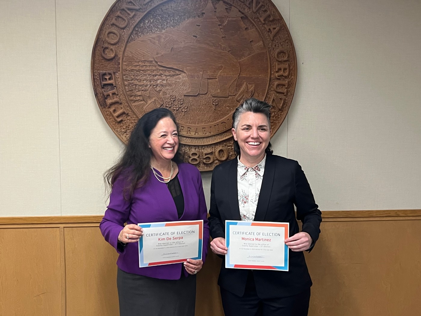 Santa Cruz County supervisors Monica Martinez and Kim De Serpa reflect ...