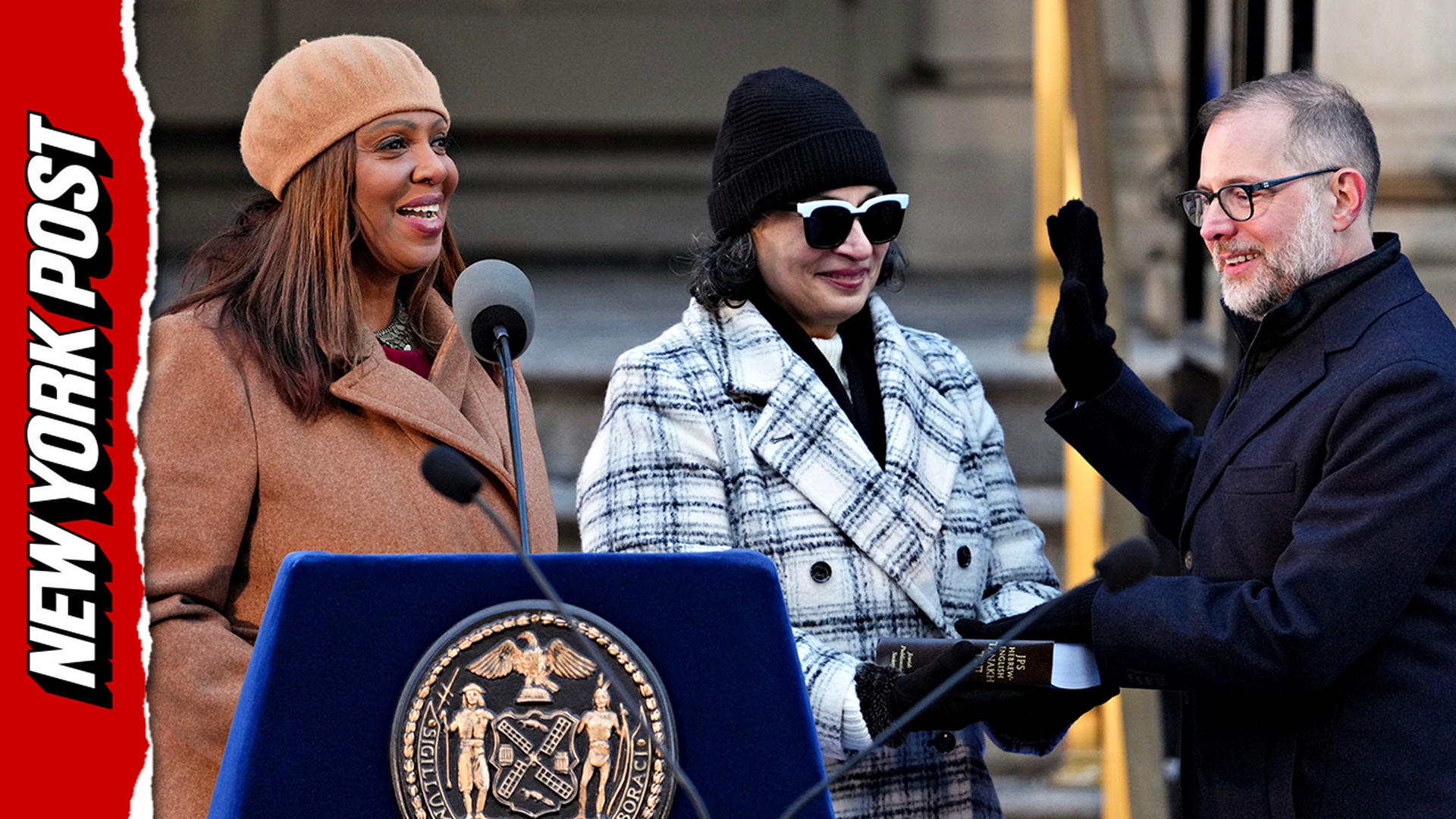 'Is Brooklyn in the house?': Letitia James speaks at Mamdani inauguration