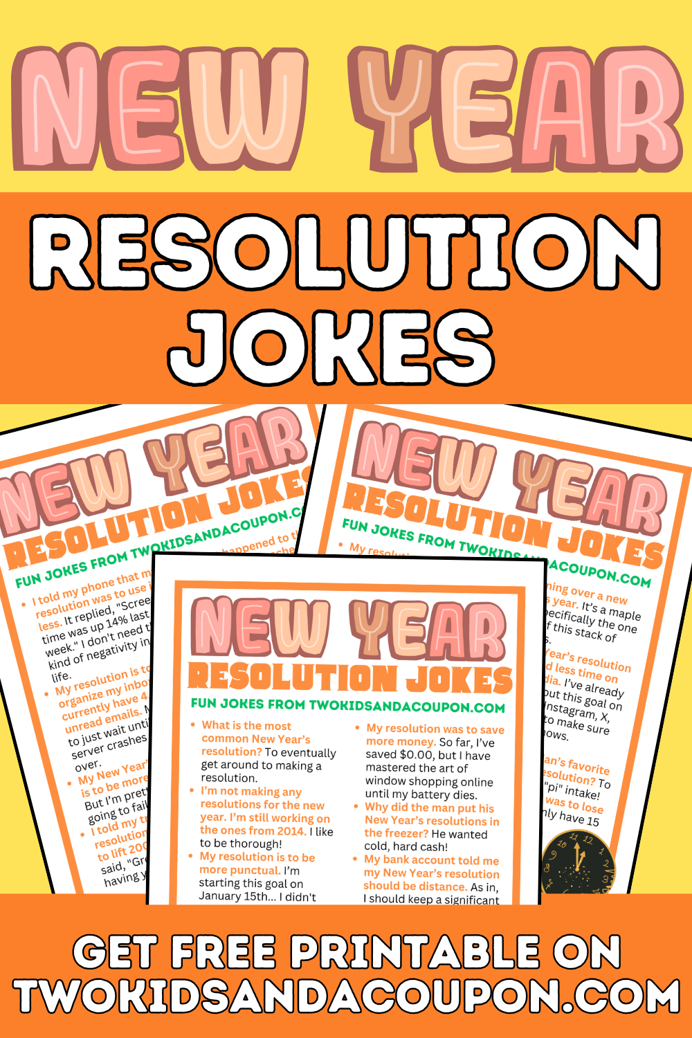 Resolved to laugh: 23 New Year resolution jokes