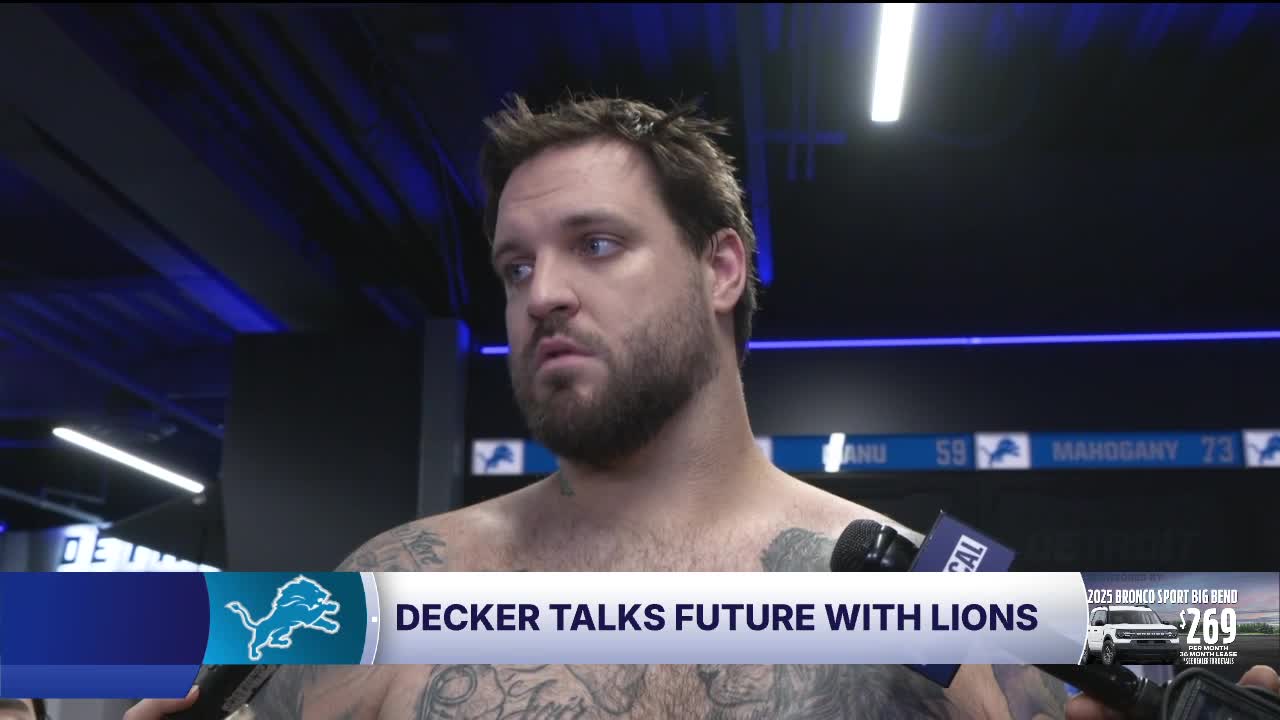 Taylor Decker talks future with Lions: 'I don't have a timeline' on ...