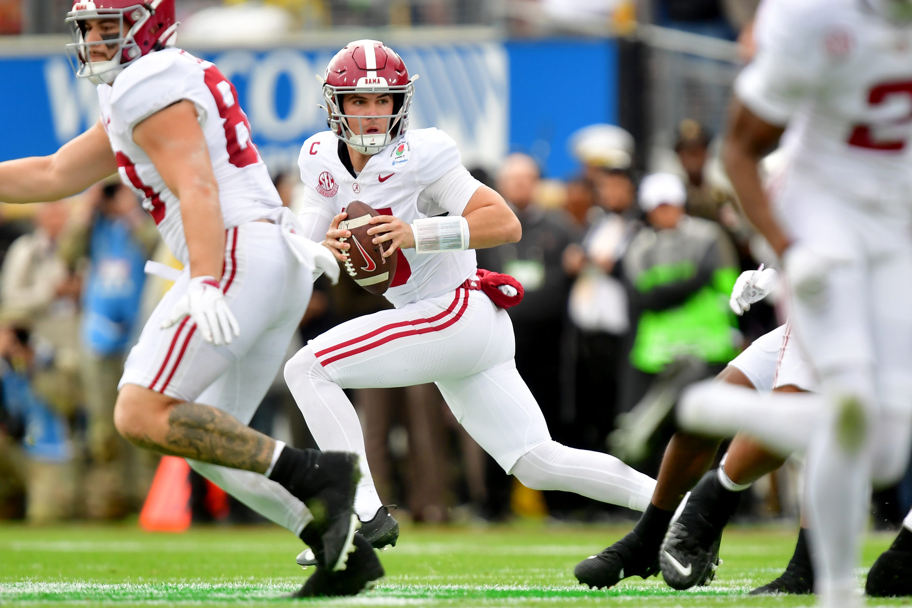 Who is highest bidder for Alabama quarterback Ty Simpson?