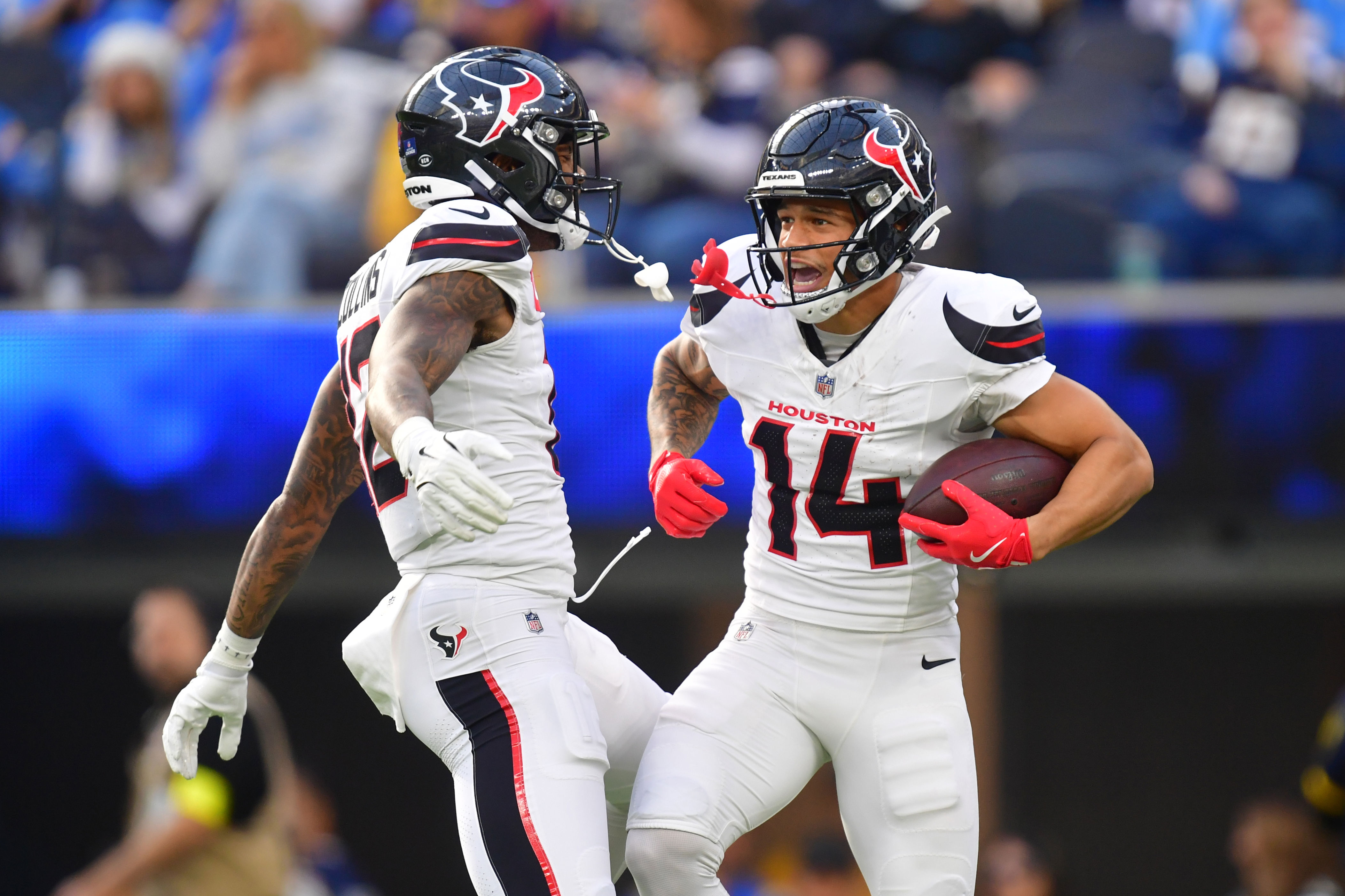 Houston Texans statistics: Jayden Higgins, Jaylin Noel vs. Chargers