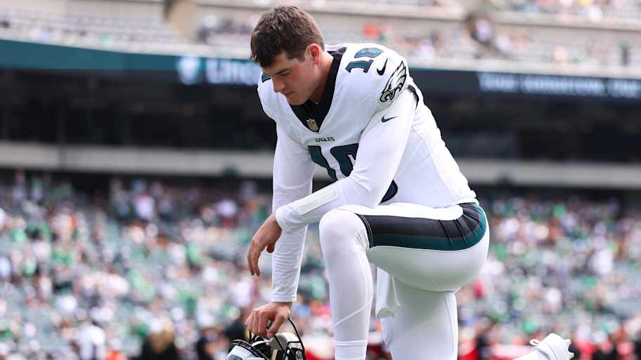 Eagles Tanner McKee ready to be hit, feel rhythm of game again