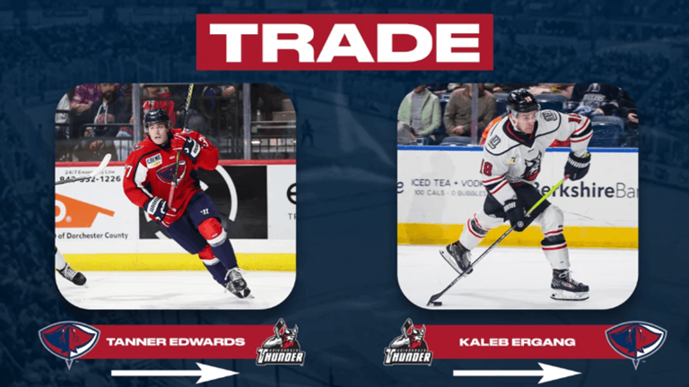 South Carolina Stingrays trade Tanner Edwards to Adirondack Thunder for ...