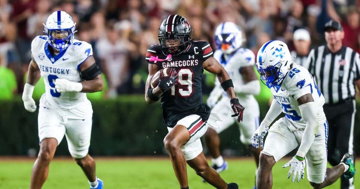 South Carolina receiver Vandrevius Jacobs to enter transfer portal
