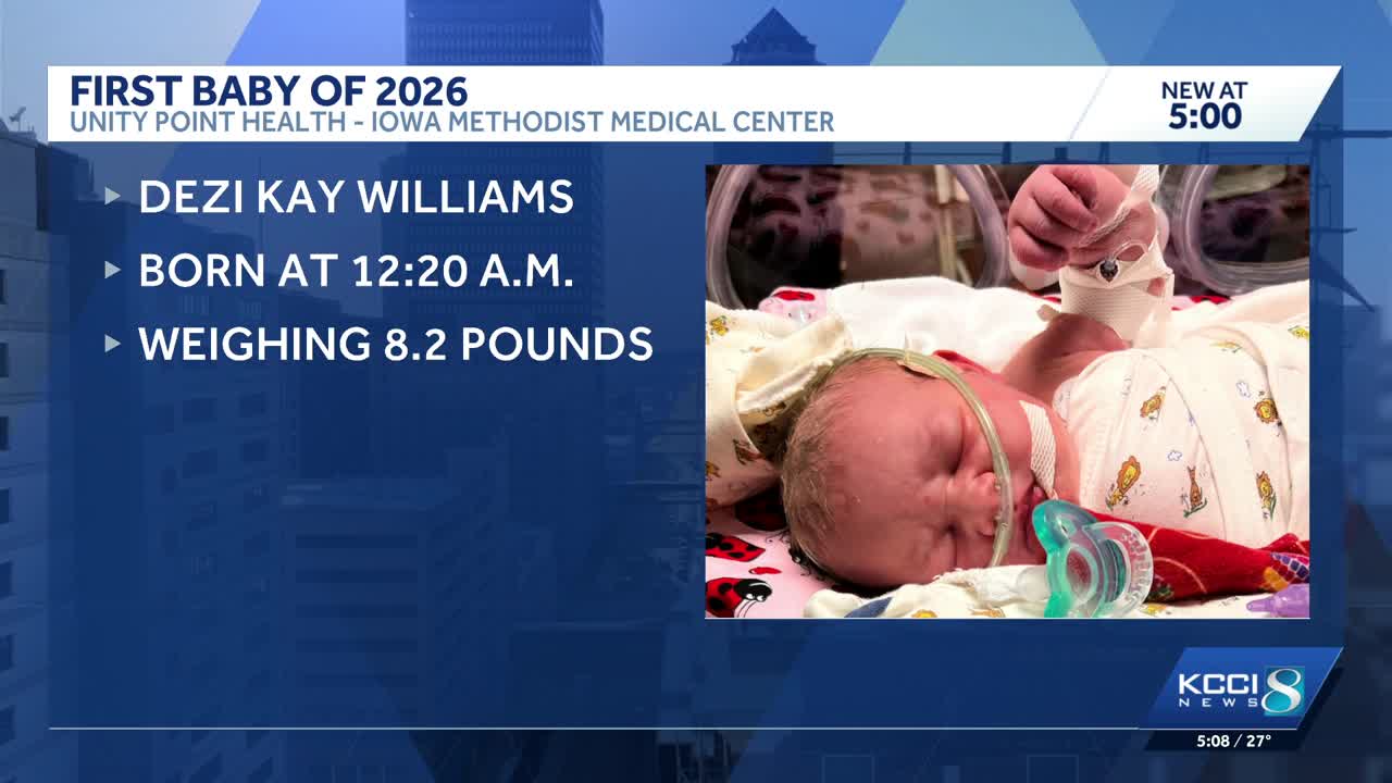 Welcome, Dezi! First baby of 2026 born at UnityPoint Methodist in Des ...