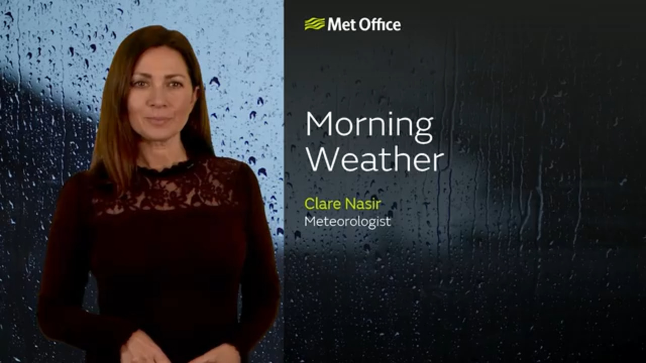 Met Office Thursday morning weather forecast 27/11/2025