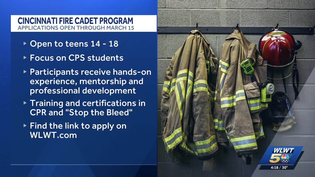 Cincinnati Fire Department opens applications for youth fire cadet program