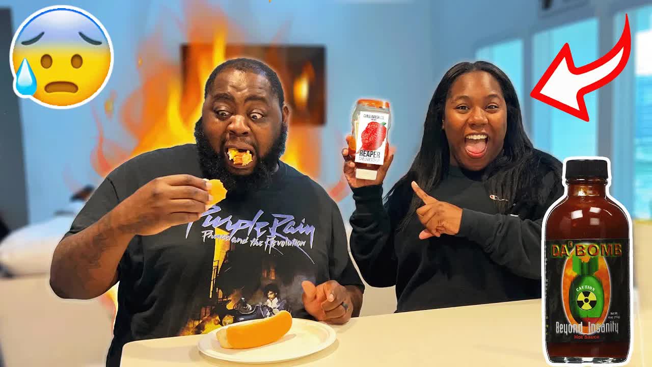Giving my husband the world's hottest ketchup prank *it got intense*