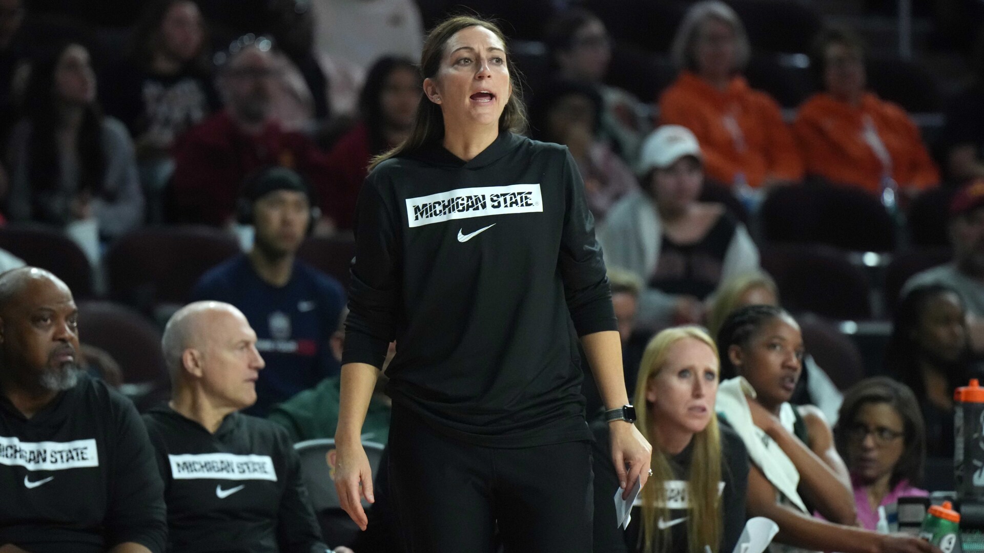 Jalyn Brown scores 20 for No. 24 Michigan State women in 80-60 win over ...