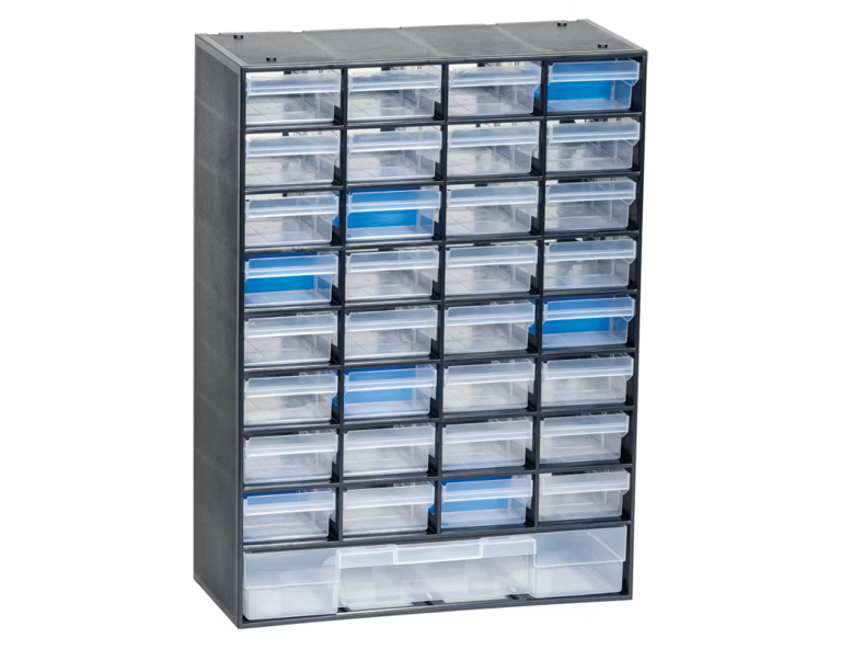 Aldi's sleek 33-drawer organizer is a DIY lover's dream come true